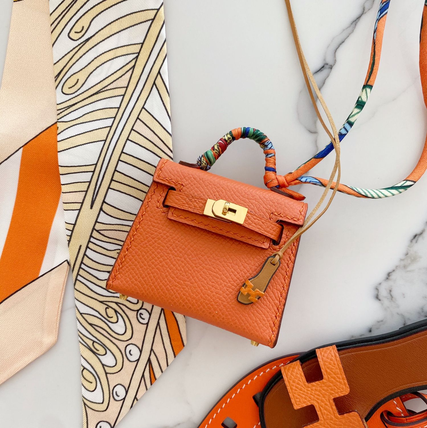 Handmade Micro Kelly Bag Charm - Mary's Leather World